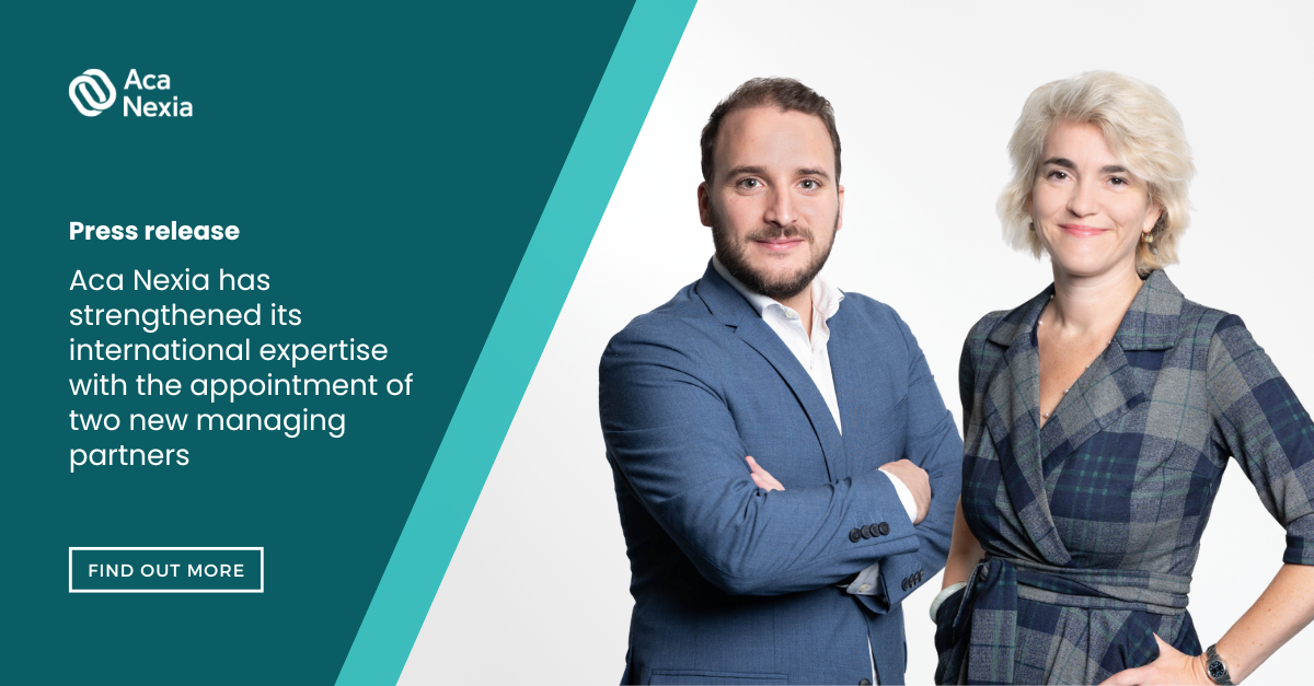 Aca Nexia has strengthened its international expertise with the appointment of two new managing ...